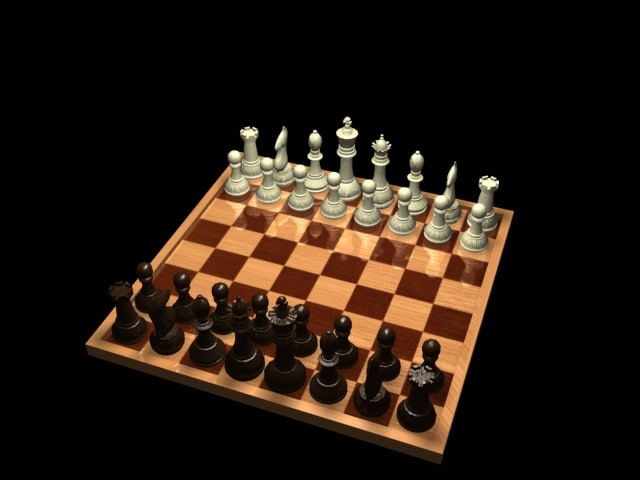 3d model chess set