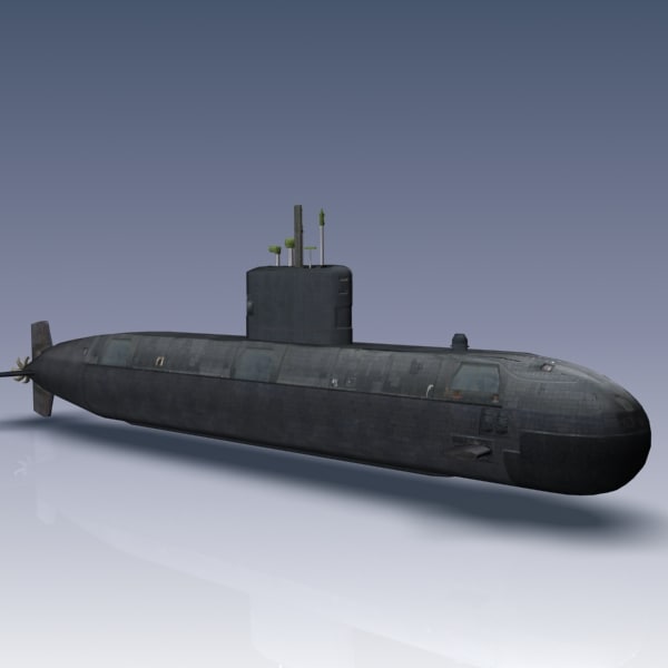 victoria class submarine 3d model