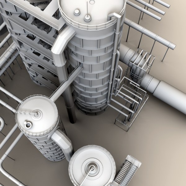 3d factory structure model