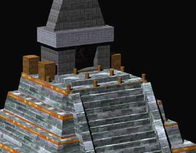 aztec pyramid 3d model