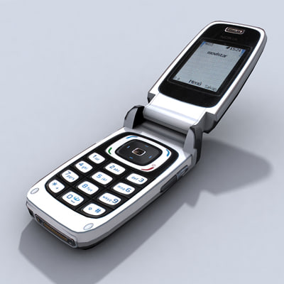 3d nokia 6103 cell phone model