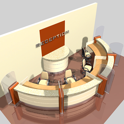 max reception desk bank