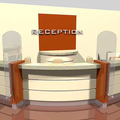 max reception desk bank