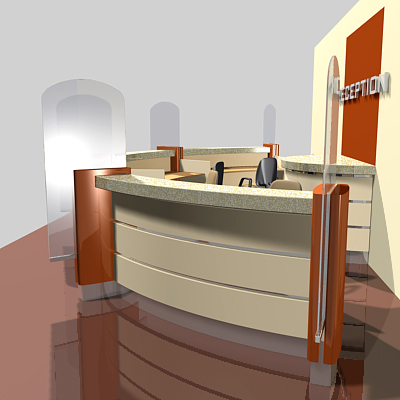 max reception desk bank