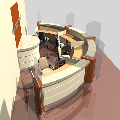 max reception desk bank