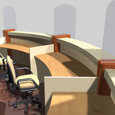 max reception desk bank