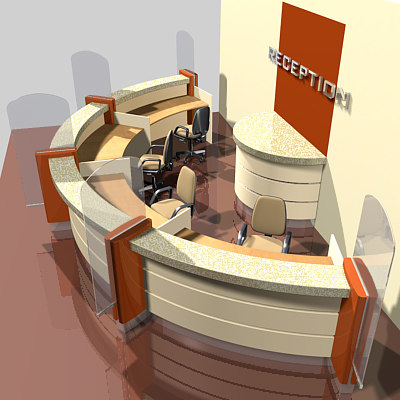 max reception desk bank