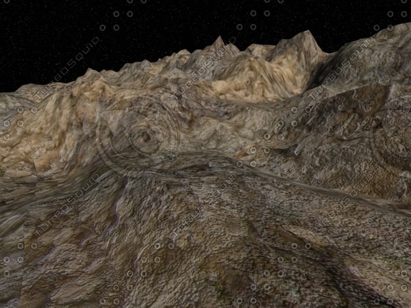 free terrain landscape 3d model