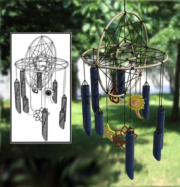 Wind Chime 3D Models for Download | TurboSquid