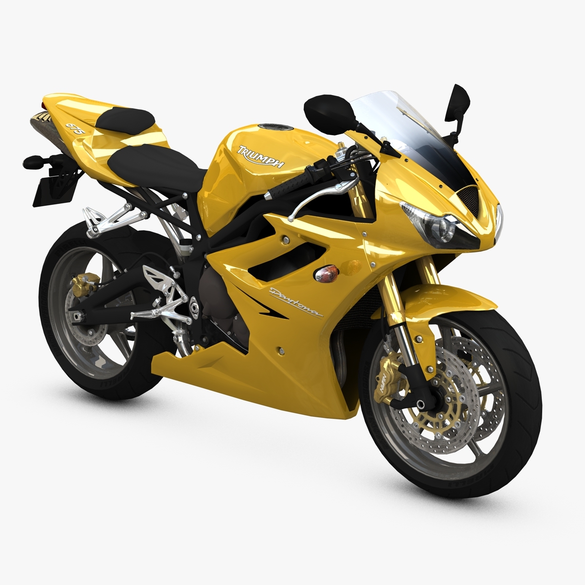 3d model daytona 675 triumph bikes