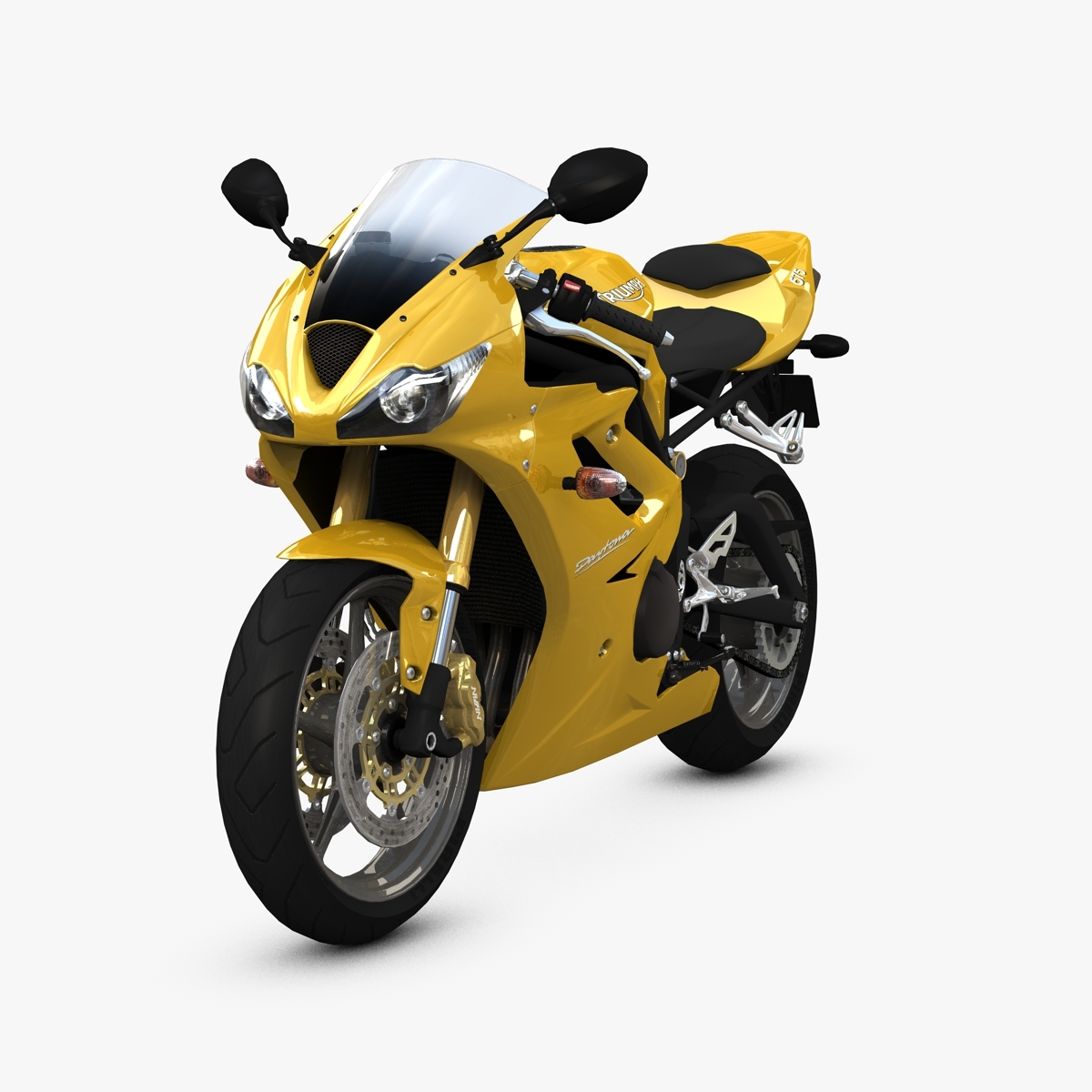3d model daytona 675 triumph bikes