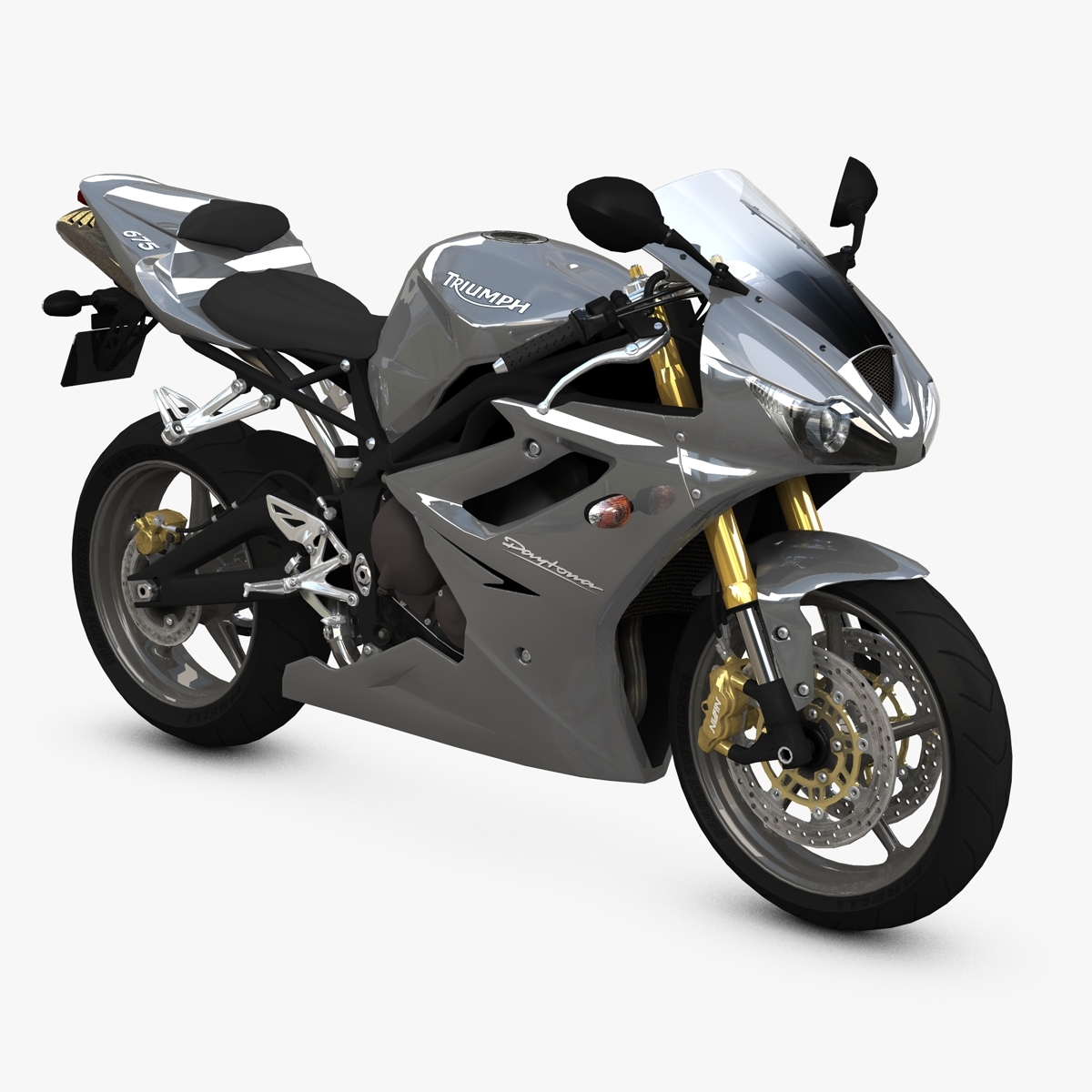 3d model daytona 675 triumph bikes