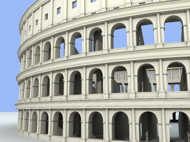 3d colosseum unique buildings
