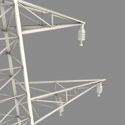 power tower line 3d model