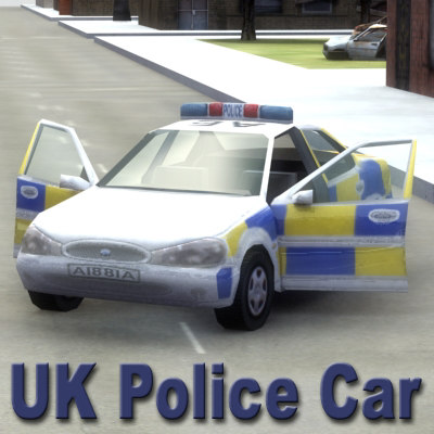 3d model uk police patrol car