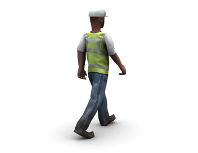 3d model workman man