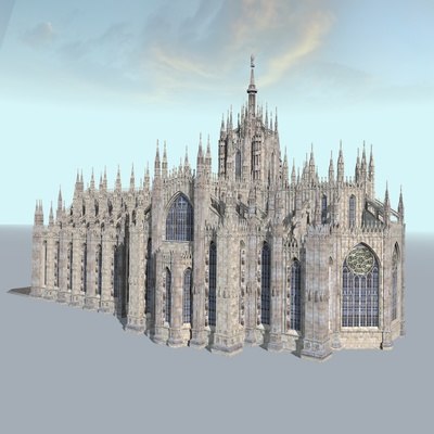 duomo milano milan 3d model