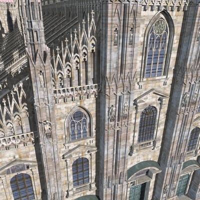 duomo milano milan 3d model