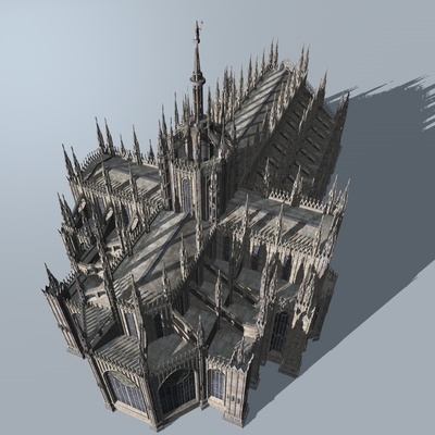 duomo milano milan 3d model