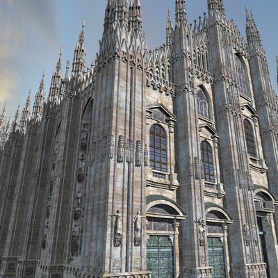 duomo milano milan 3d model