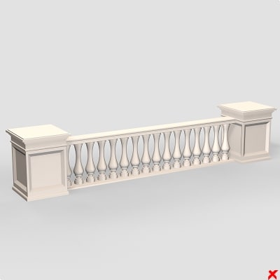 balustrade fence dxf