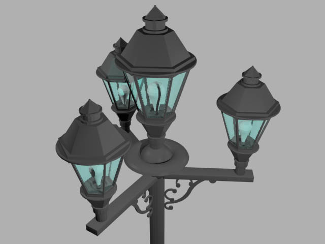 maya lamp street light