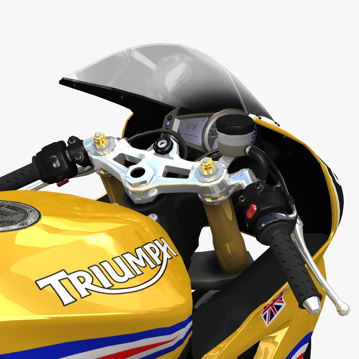 3d model daytona 675 triumph bikes