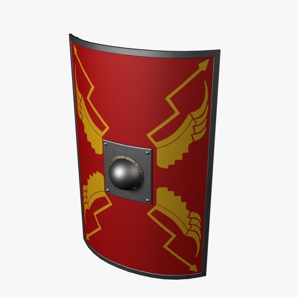 3d roman legionary shield
