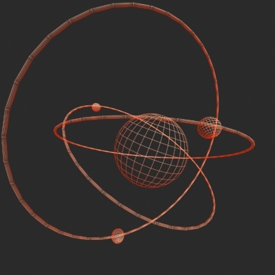 nucleus lithium atom 3d model