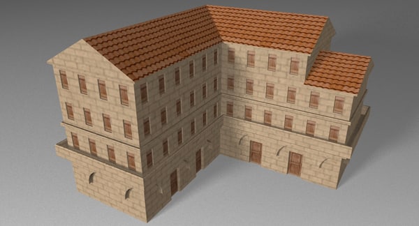 roman insula 3d model