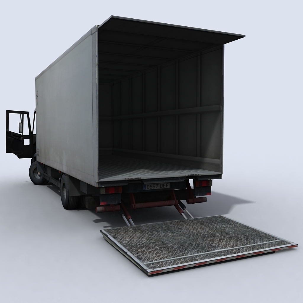 small transport truck 3d model