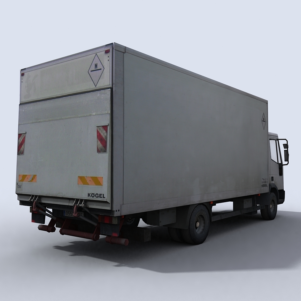 small transport truck 3d model