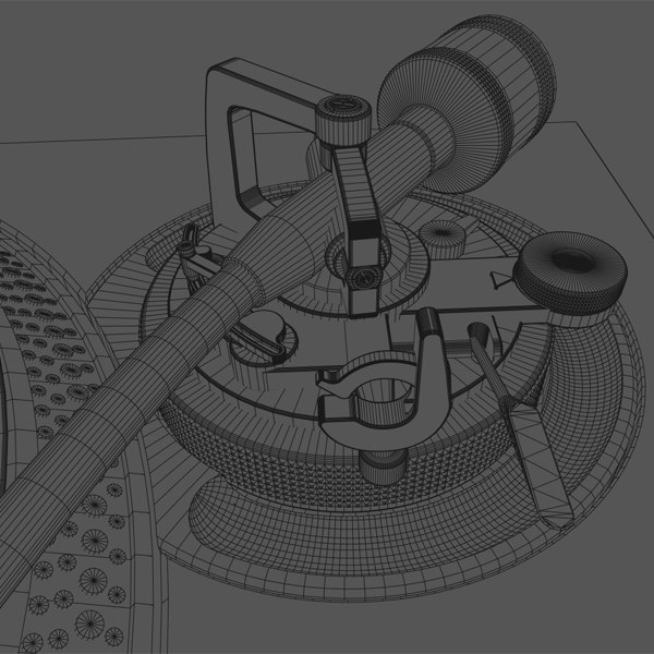 turntable recordplayer 3d model