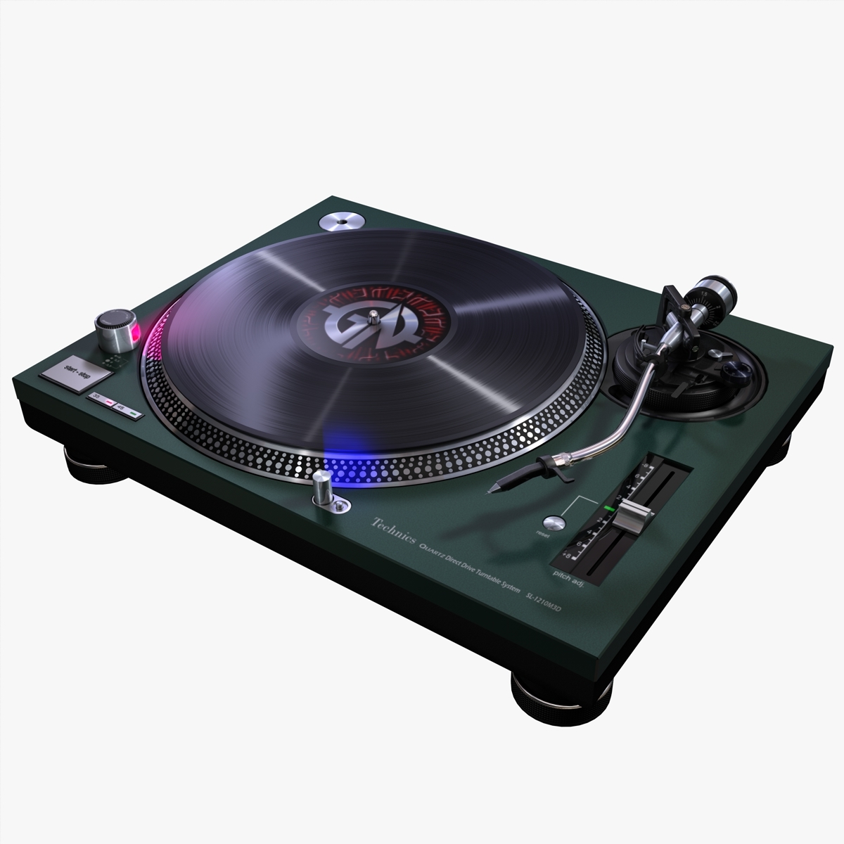 turntable recordplayer 3d model