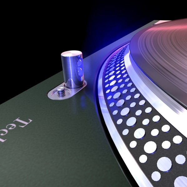 turntable recordplayer 3d model
