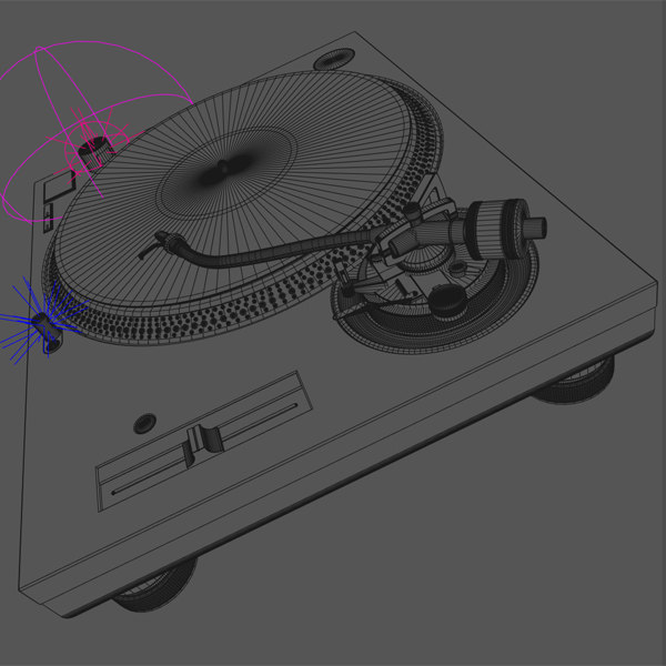 turntable recordplayer 3d model