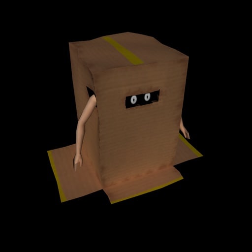 3d funny creature box model
