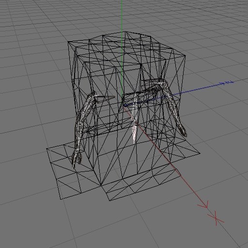 3d funny creature box model
