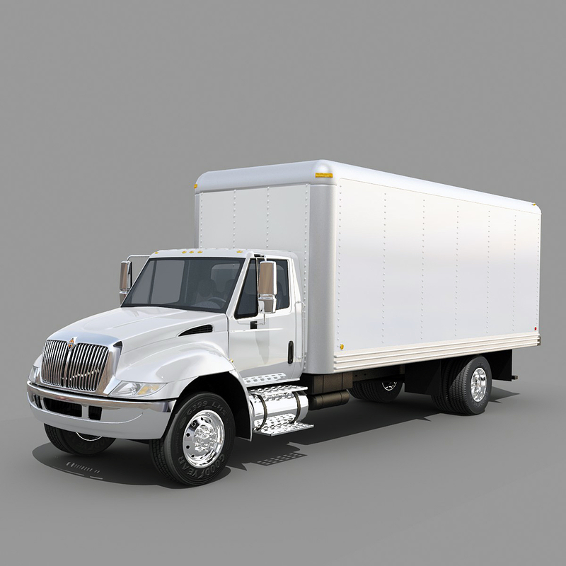 4000 box truck 3d max