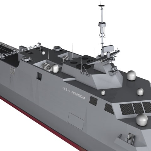 navy littoral combat ship 3d model