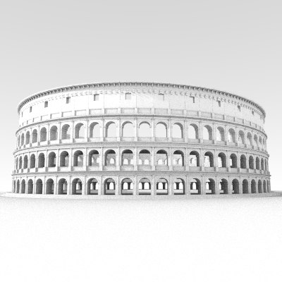 3d rome colosseum model