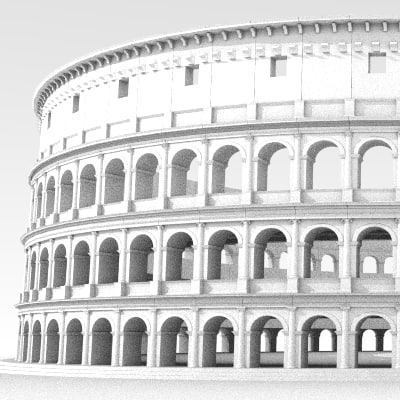 3d rome colosseum model