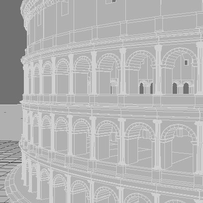 3d rome colosseum model