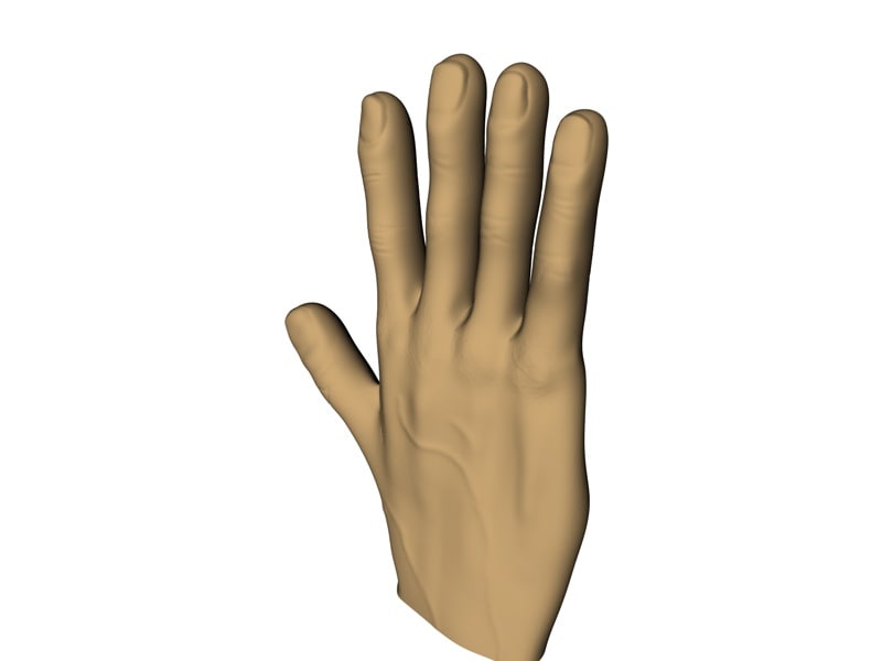 hand displacement c4d