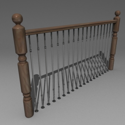 railing balustrade 3d dxf