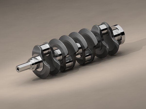 v8 crankshaft crank 3d model