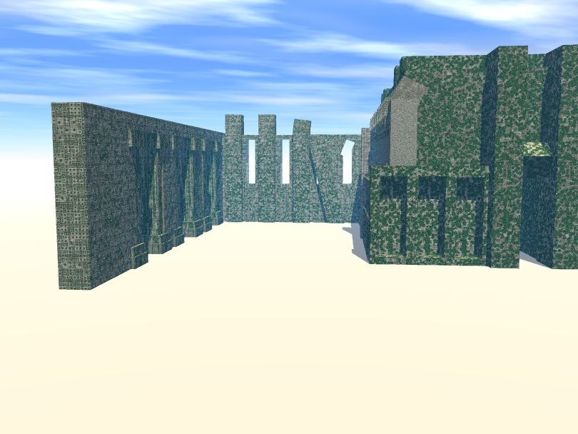 3d model ancient jungle ruins