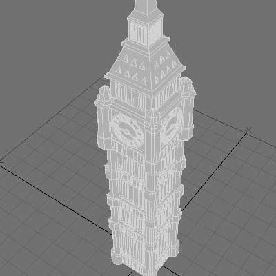london clock tower 3d model