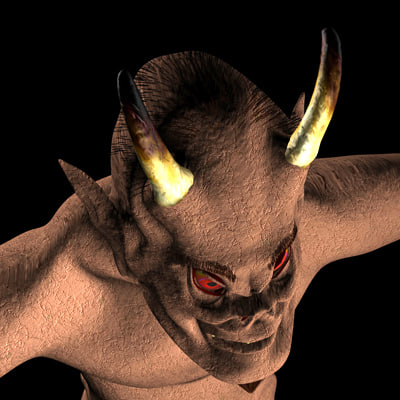 realistic devil 3d model
