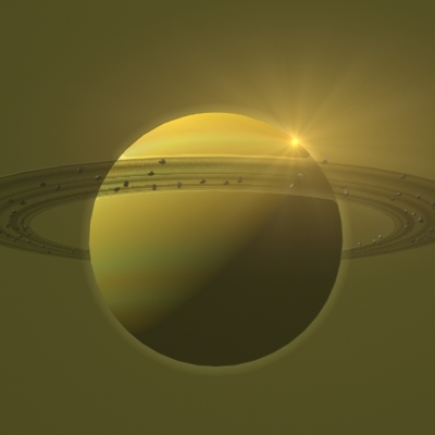 saturn rings 3d model